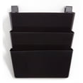 TRU RED Unbreakable 3-Pocket Plastic Letter Wall File Blk TR55344 ...