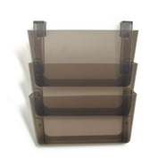 TRU RED Unbreakable 3-Pocket Plastic Letter Wall File Blk TR55344 ...