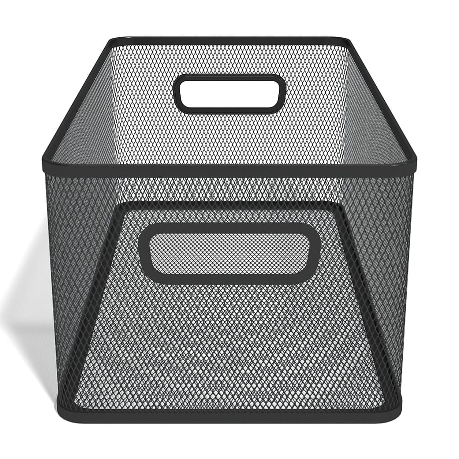 TRU RED Wire Mesh Storage Box Matte Black 2/Pack TR57548-CCVS - Walmart.com