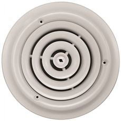 Truaire 800-06 Round Air Diffuser 6-Inch Round Ceiling Diffuser, White ...