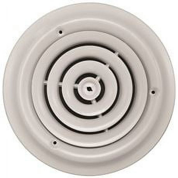 Truaire 800-06 Round Air Diffuser 6-Inch Round Ceiling Diffuser, White ...