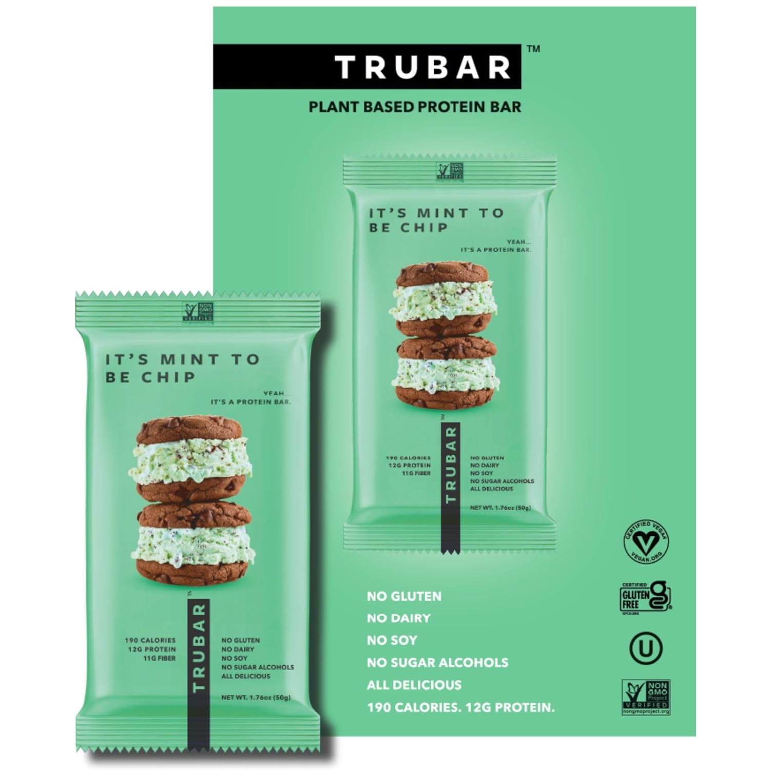 TRUBAR - It's Mint to Be Chip - 12CT - Indulgent Nutrition, Healthy on ...