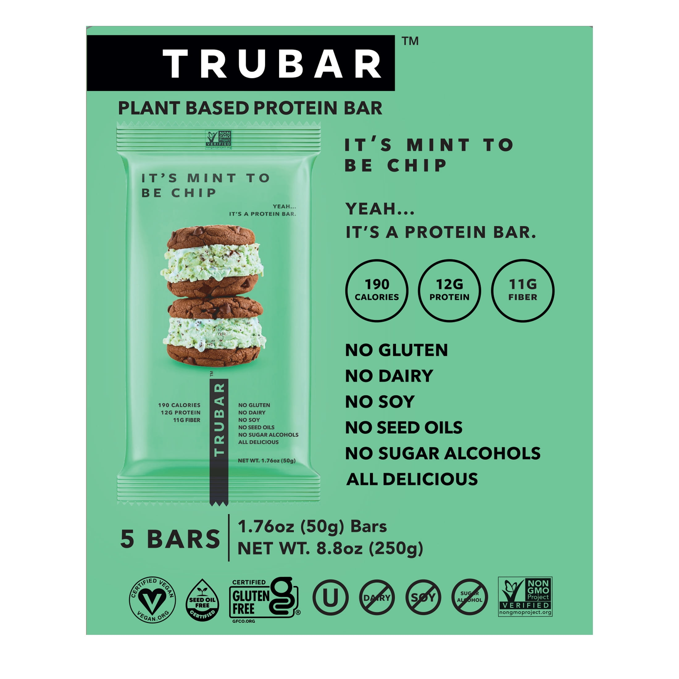 TRUBAR - It's Mint to Be Chip - 5CT - Indulgent Nutrition, Healthy on ...