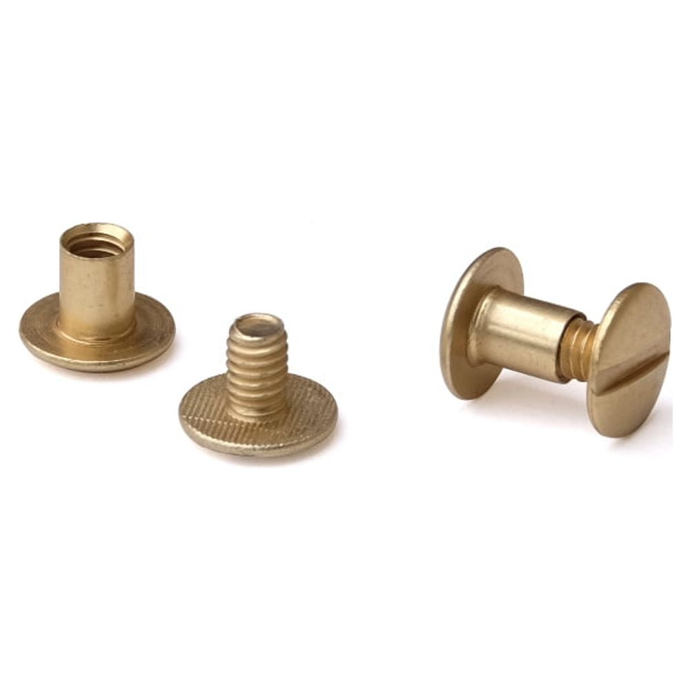 TRUBIND Chicago Screw and Post Sets - 1/4 inch Post Length - 3/16 inch ...