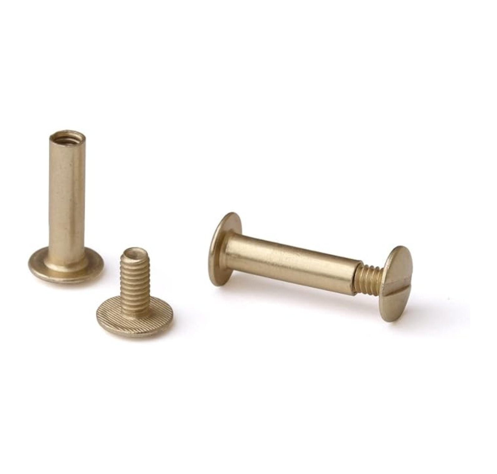 TRUBIND Screw Posts - 3/16 inch - Antique Brass - 3/4" Length - 100 ...