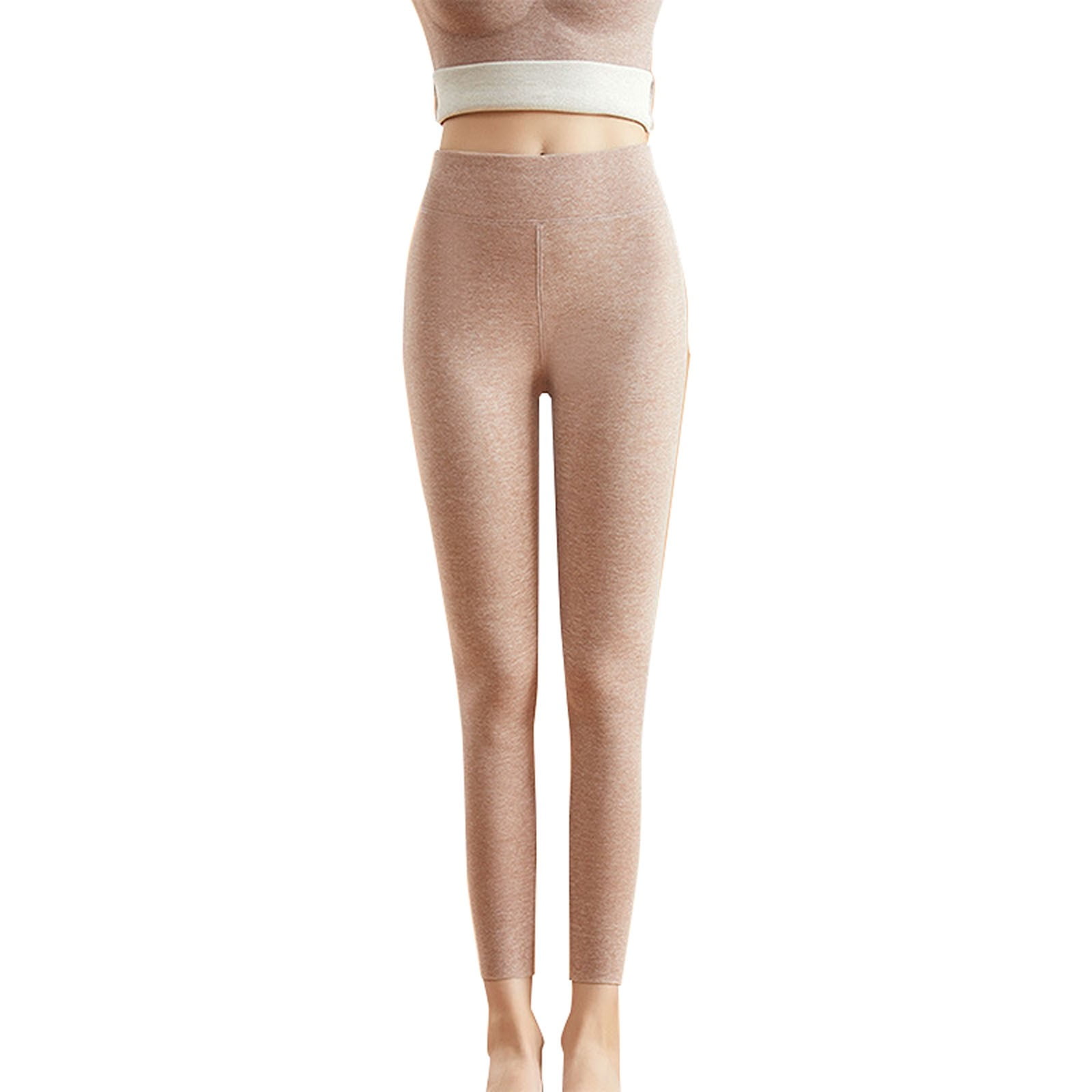 TRUBKH Fleece Tights for Women Thermal Tights Translucent Fleece Lined ...