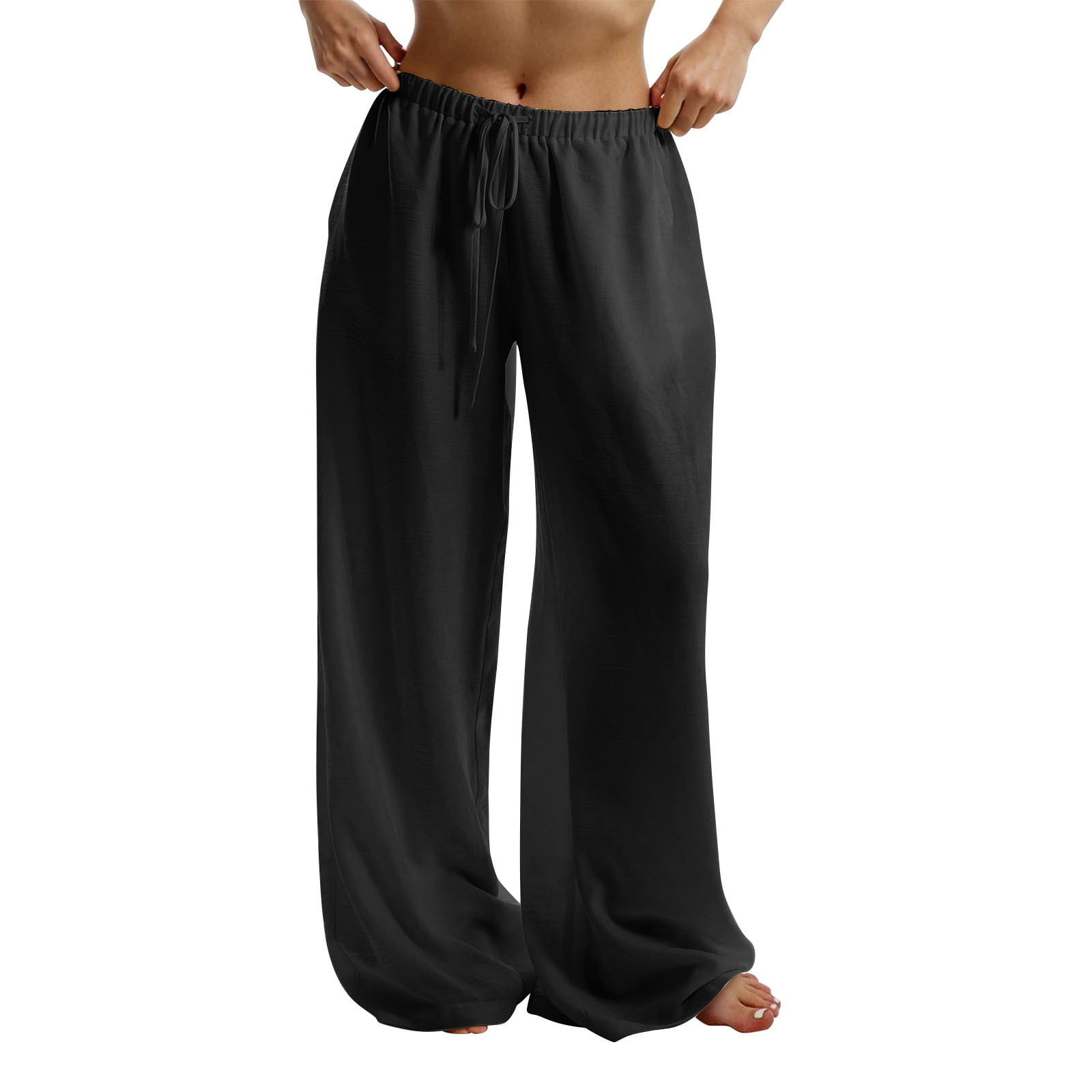 TRUBKH Wide Leg Pants Baggy Pants Women Slacks for Women Flowy Pants ...