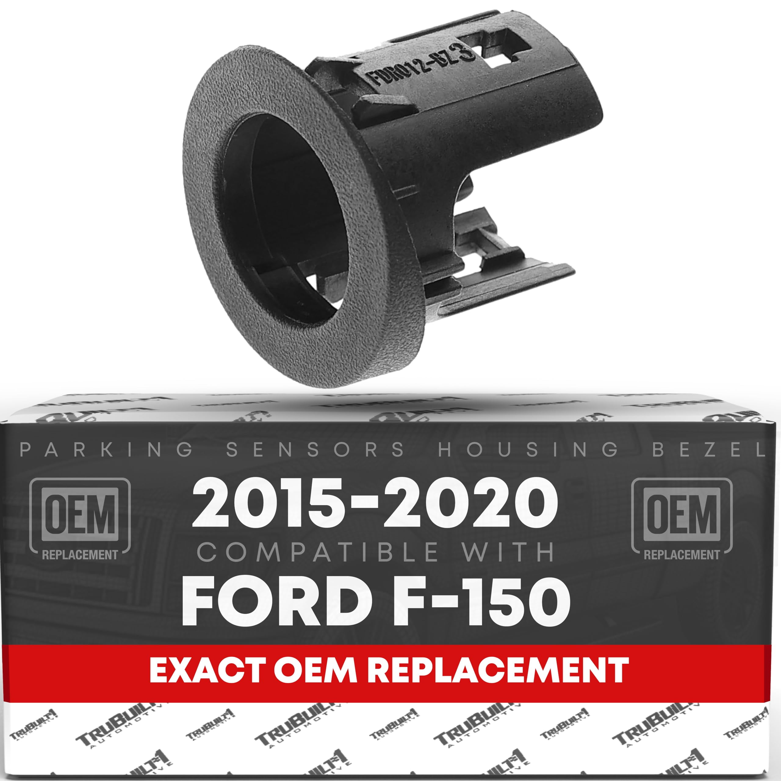 TRUBUILT1 AUTOMOTIVE Parking Sensors Housing Bezel, Rear Driver Side ...