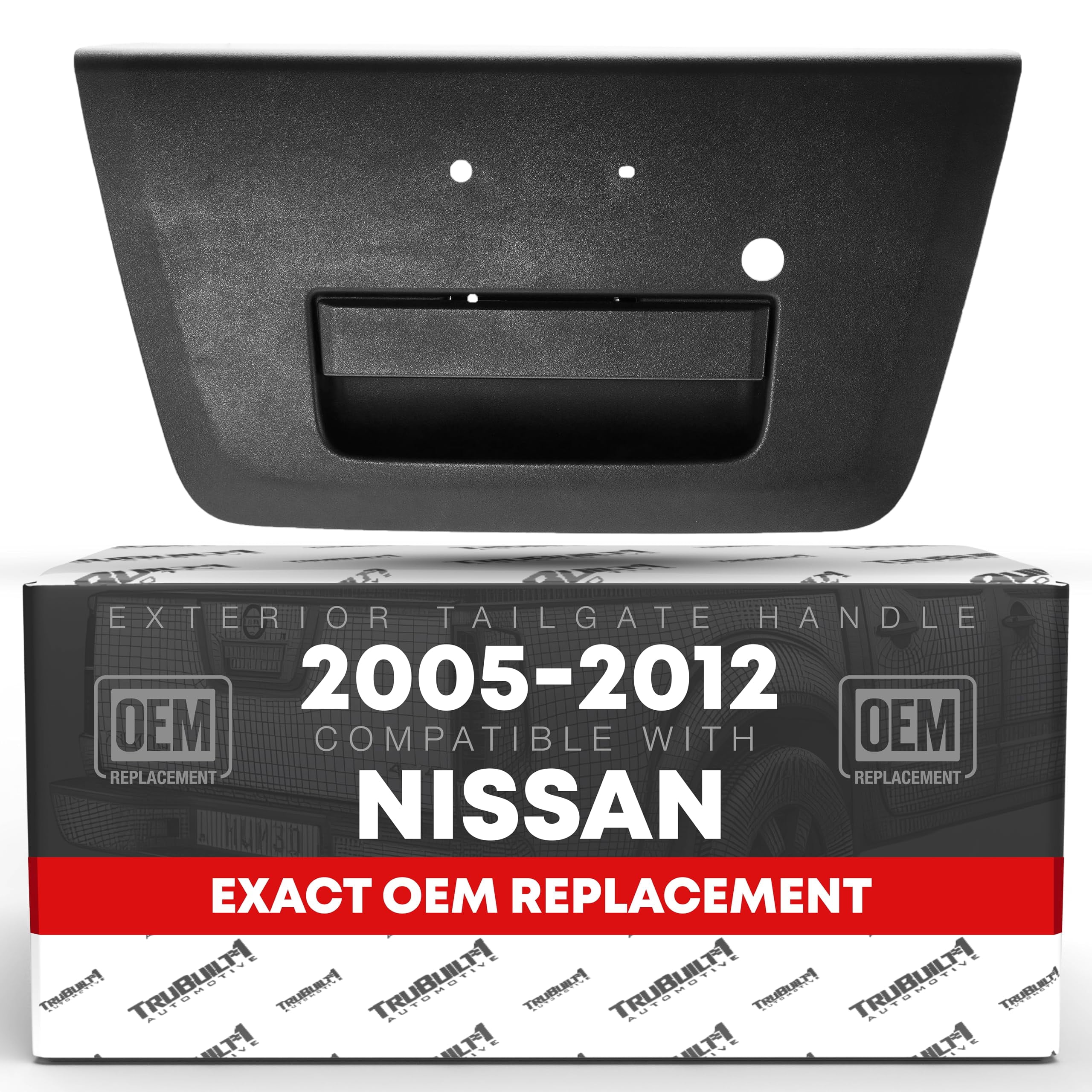TRUBUILT1 AUTOMOTIVE Tailgate Handle Assembly Replacement w/Keyhole ...