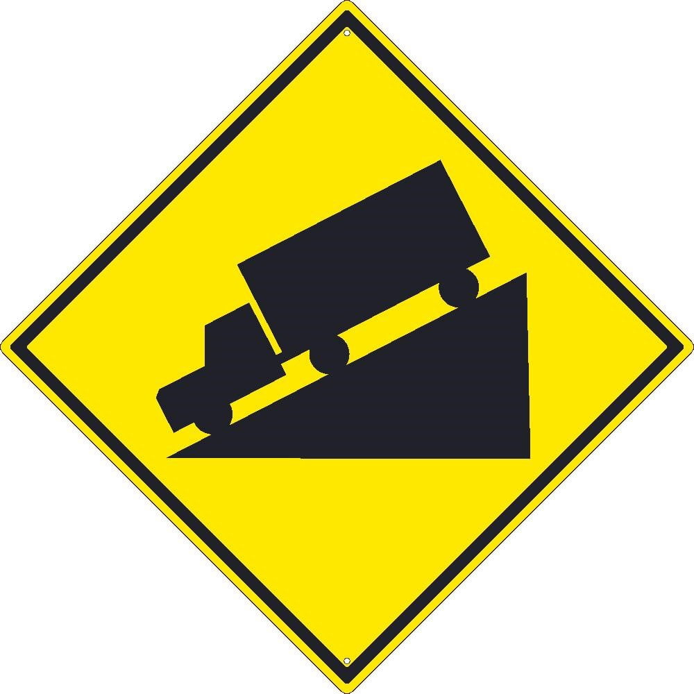 (TRUCK DECLINE GRAPHIC)SIGN, 30X30, .080 HIP REF ALUM - Walmart ...