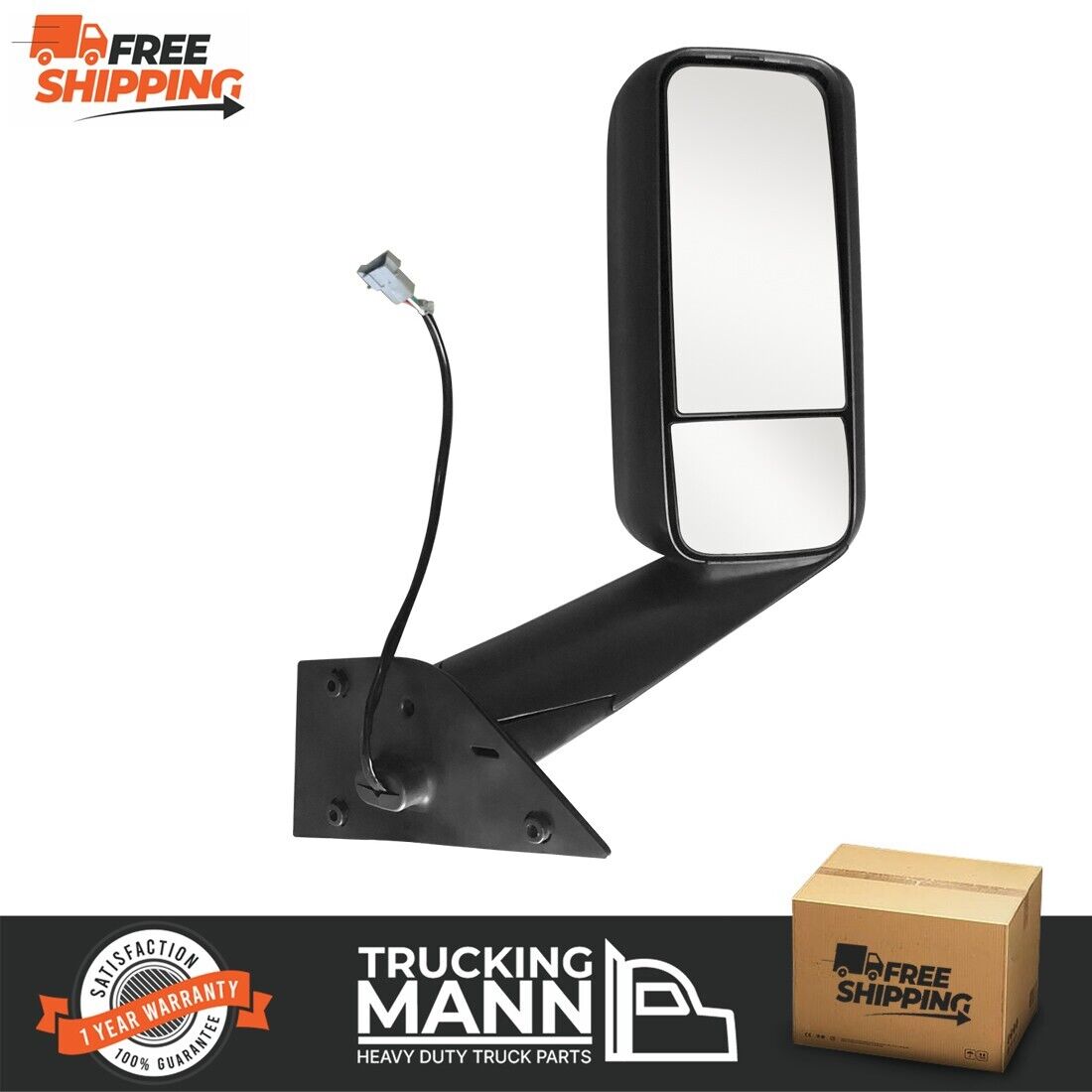 TRUCKINGMANN FREIGHTLINER NEW CASCADIA Door Mirror Assembly Motorized ...