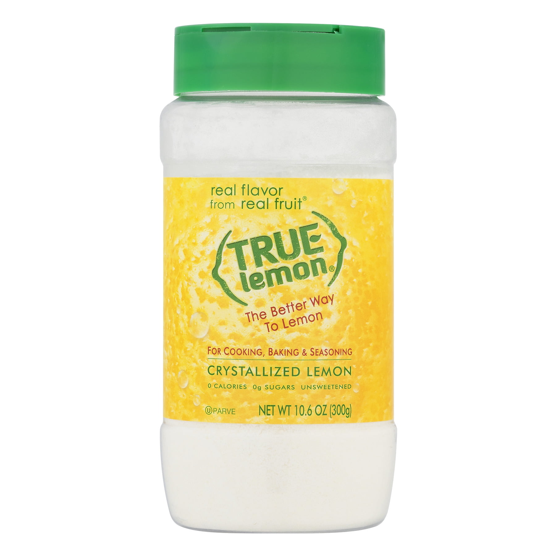 TRUE CITRUS Lemon Large Shaker, 10.6 Ounce Crystalized Lemon Powder ...