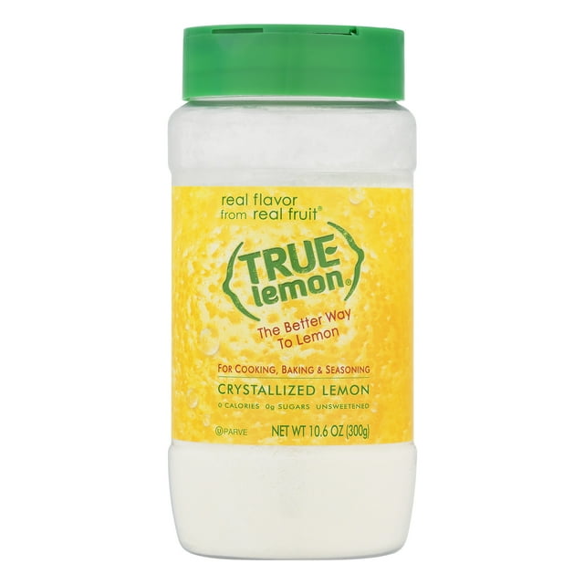 TRUE CITRUS Lemon Large Shaker, 10.6 Ounce Crystalized Lemon Powder ...