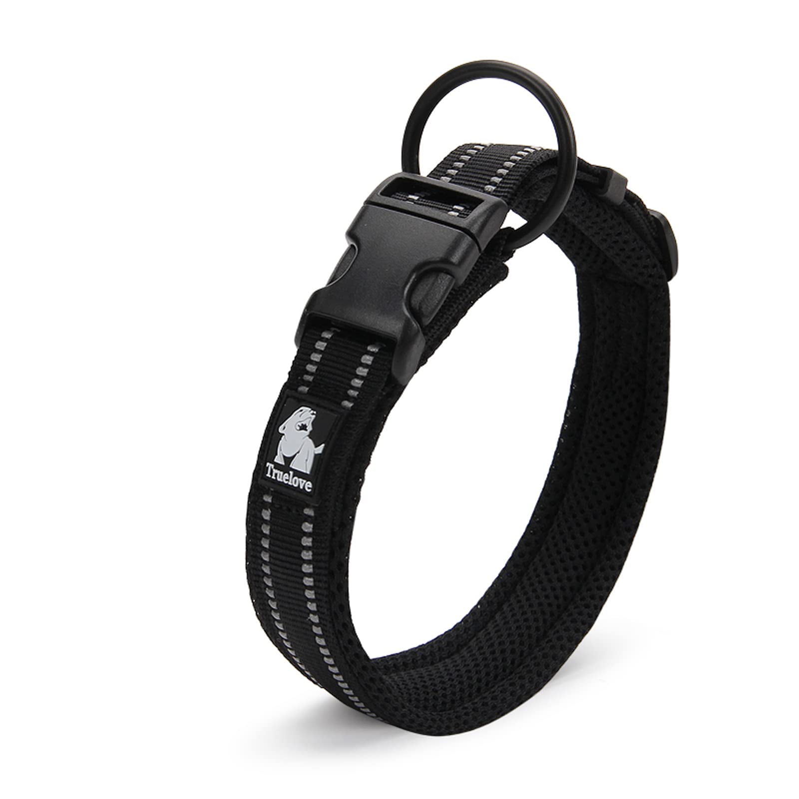 TRUE LOVE Dog Collar Reflective No Choke Nylon Webbing Collars TLC5011 ...