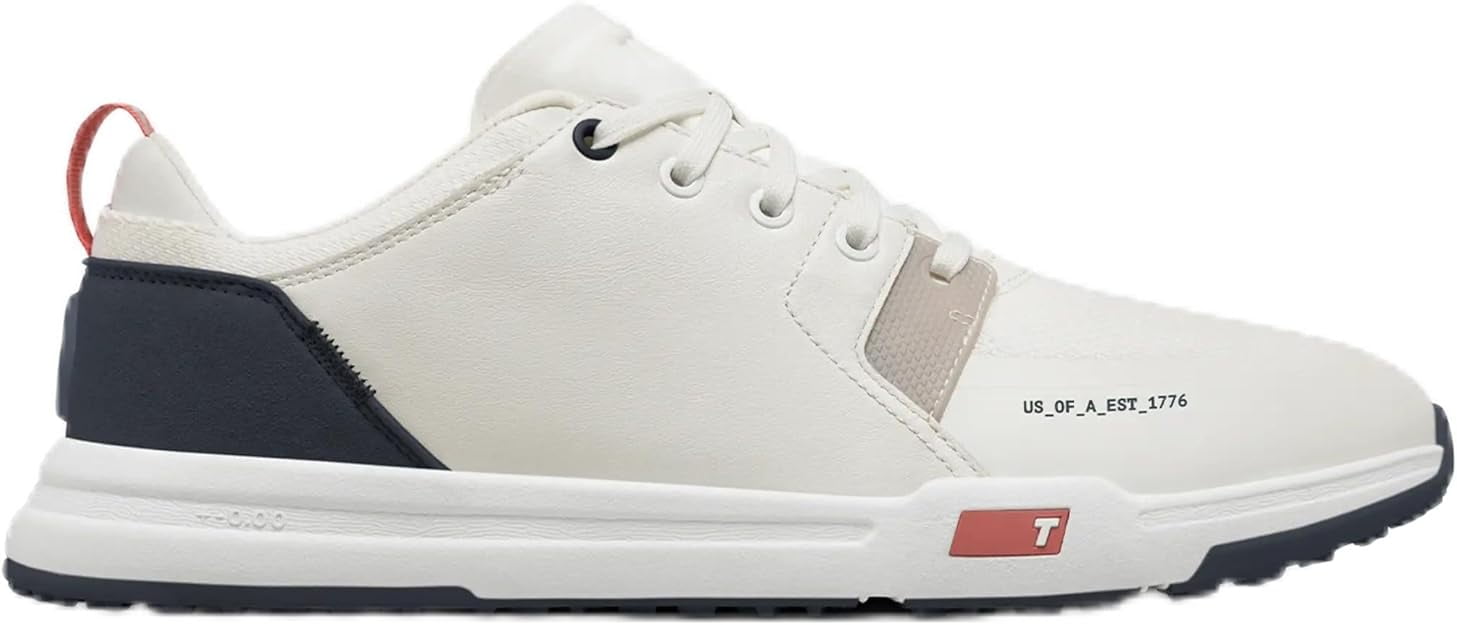 TRUE Linkswear Men's OG Cush Golf Shoes (Red/White/Blue, 10 Wide ...