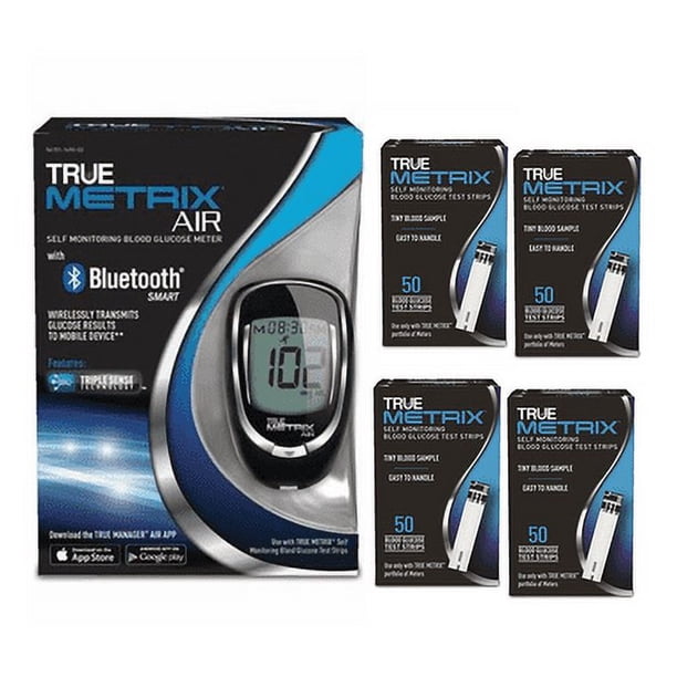 TRUE METRIX AIR Meter Starter Kit with 200 Test strips - Walmart ...