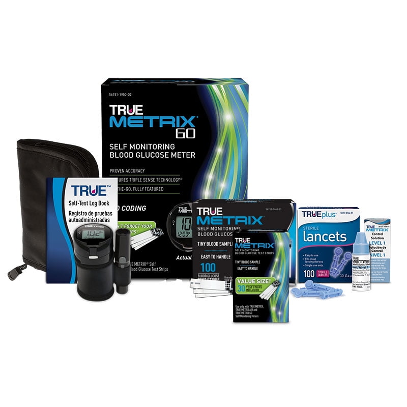 TRUE METRIX GO Meter Starter Kit bonus pack HSA/FSA Eligible - Walmart.com
