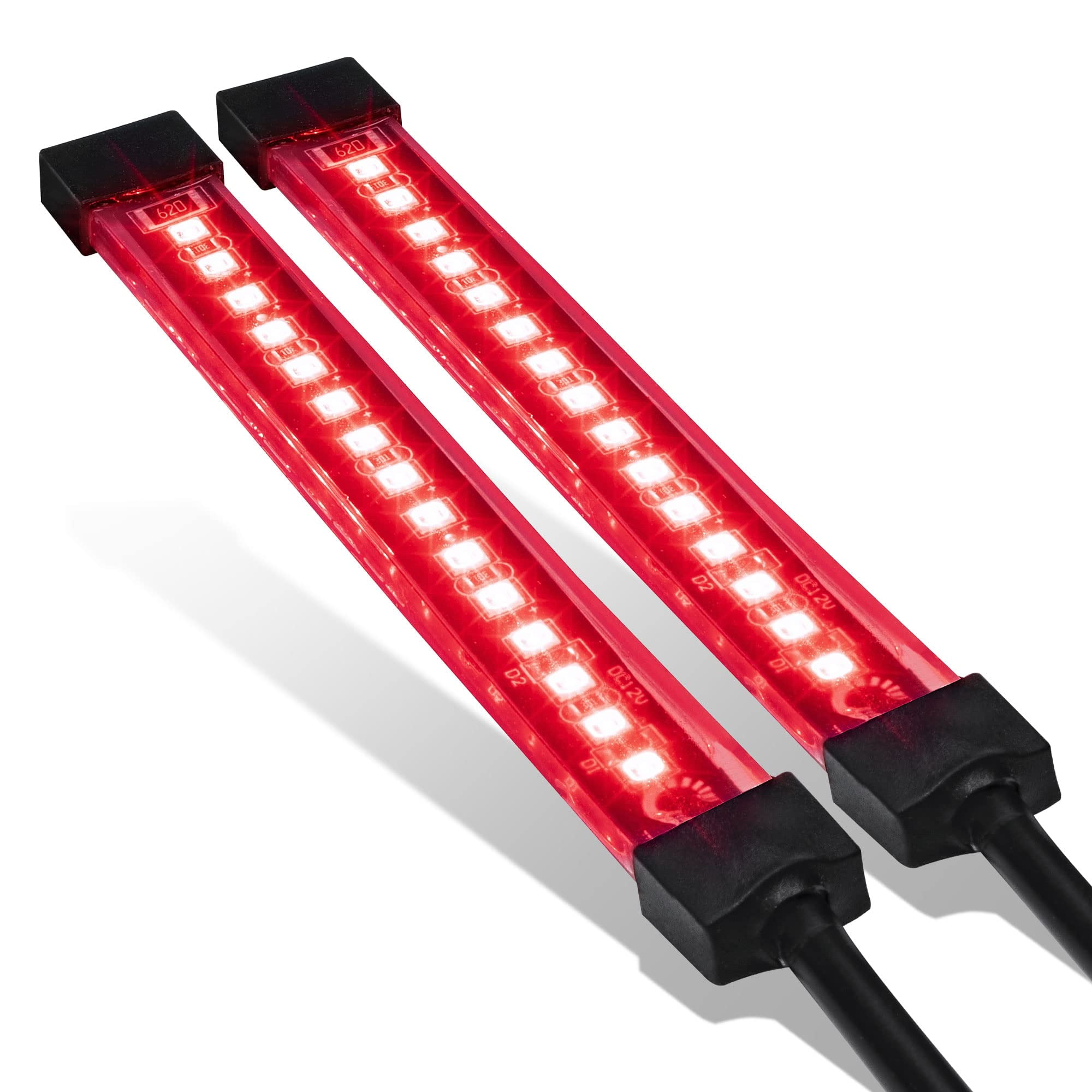 TRUE MODS 2pc 5" IFF17 Red LED Motorcycle Brake Tail Light Strip Kit ...