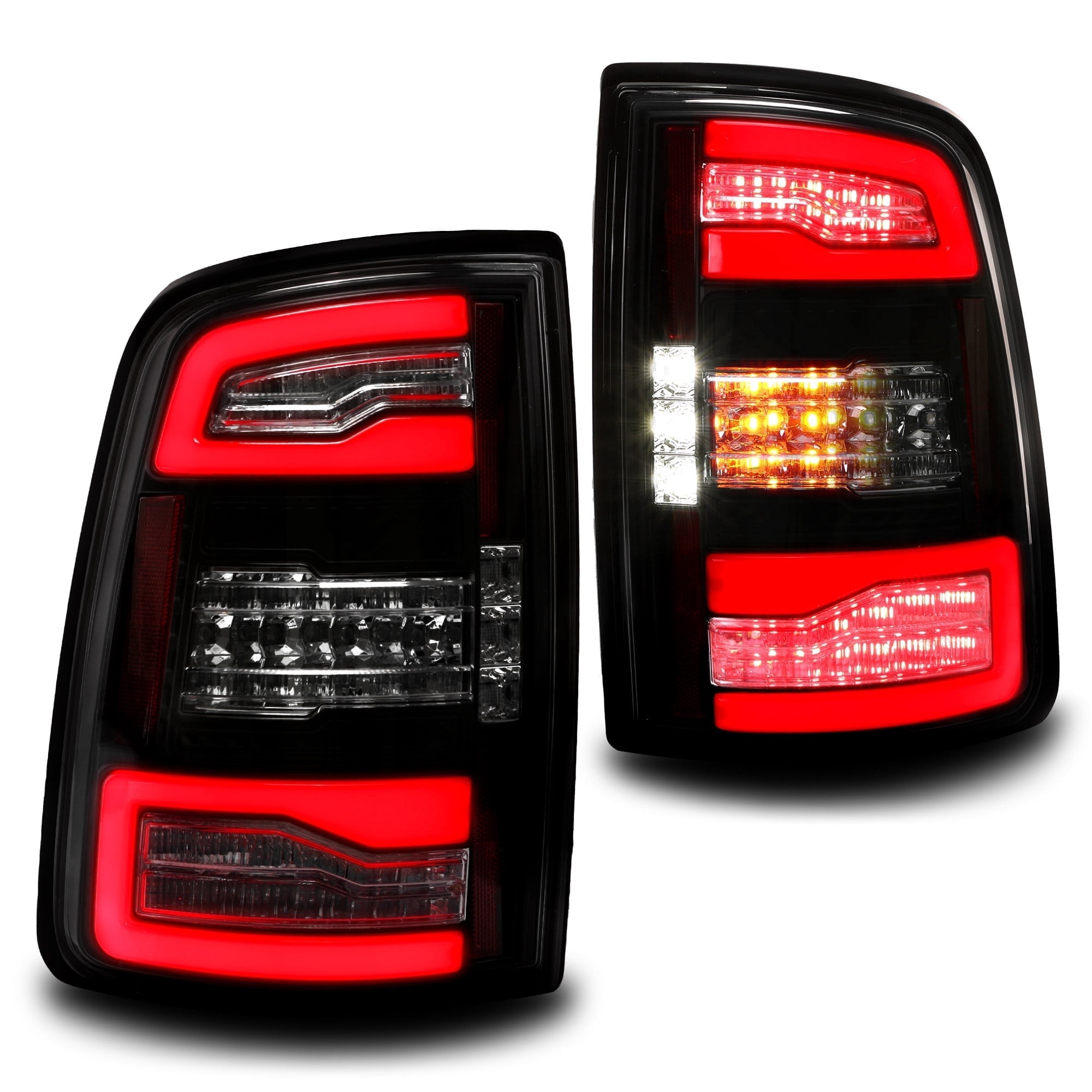 TRUE MODS Smoked Full LED Tail Light Assembly Replacement for 2019-2024 ...