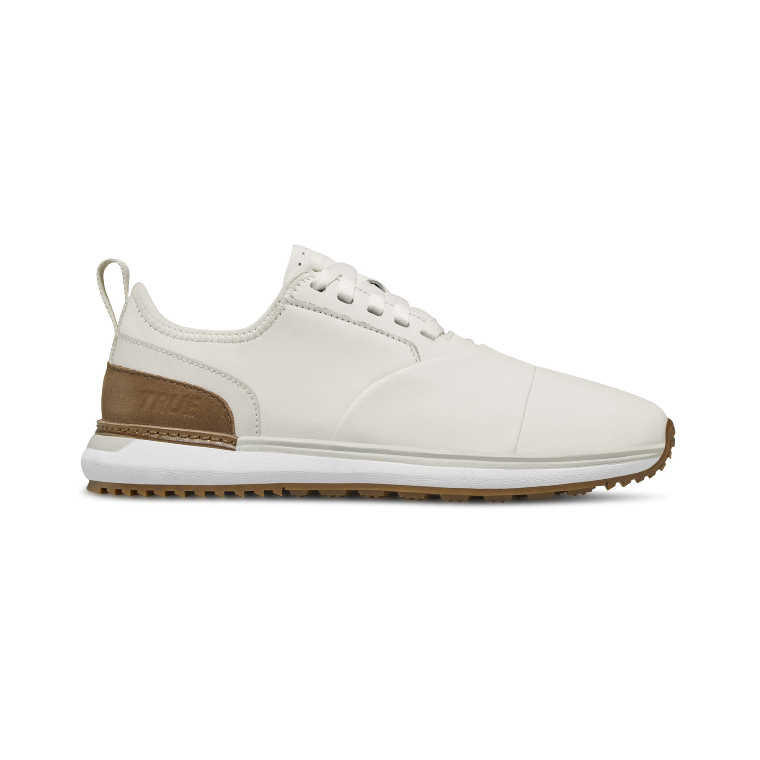 TRUE linkswear Lux Pro Tour Premium Leather Golf Shoes (Pro White, 8.5 ...