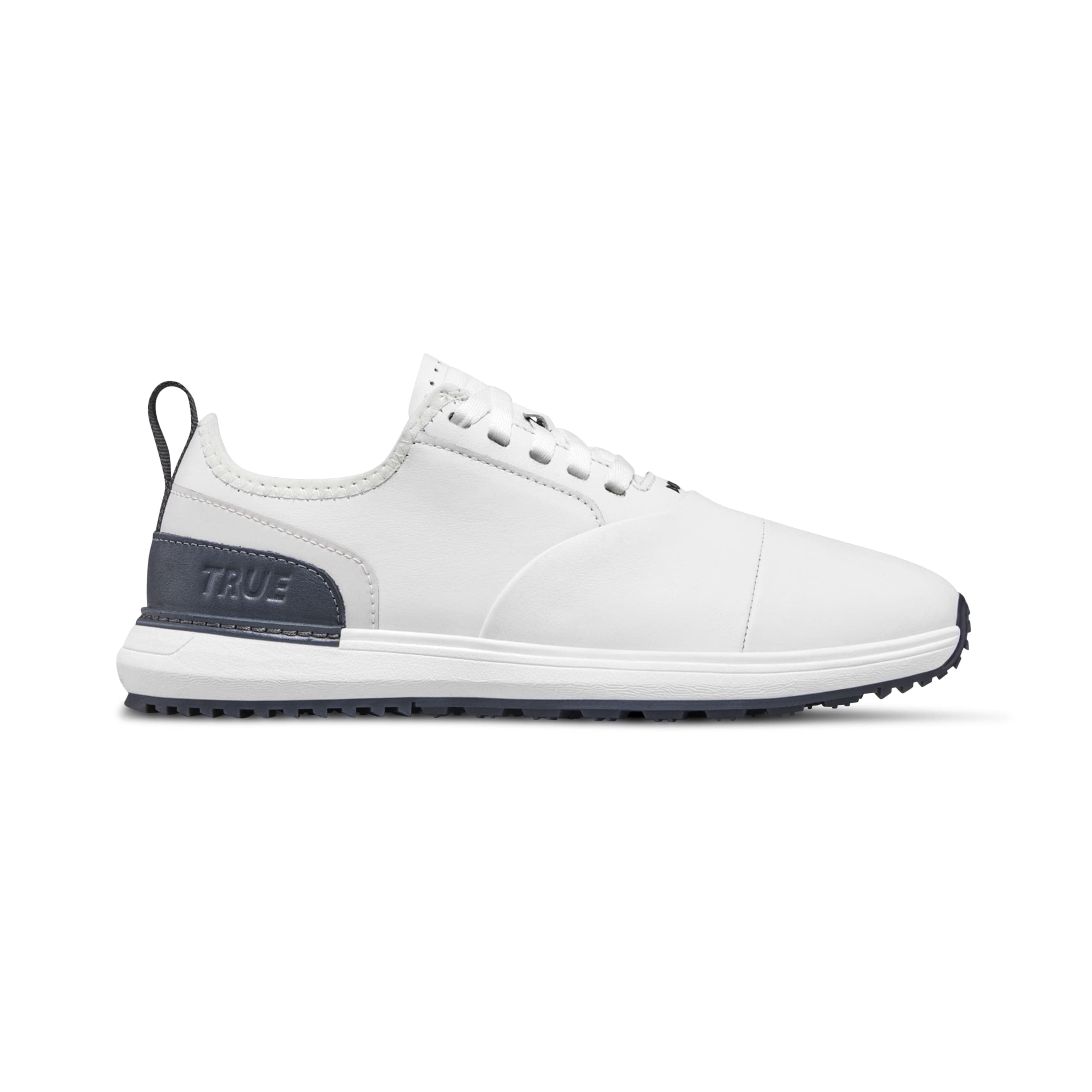 TRUE linkswear Lux Pro Tour Premium Leather Golf Shoes (Tour White/Grey ...