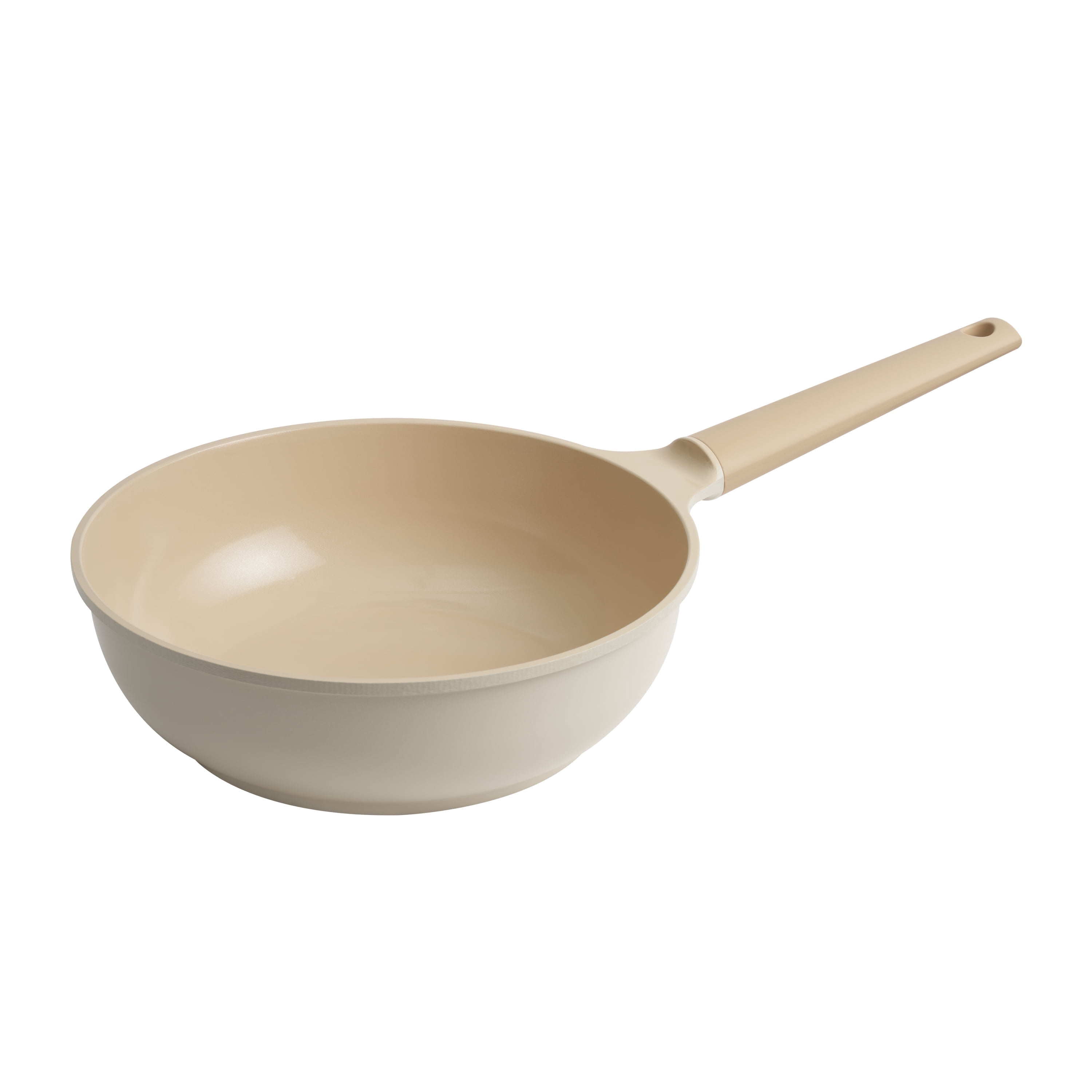 [TRUECOOK OFFICIAL] Induction Non-Stick Eco Ceramic Beige Wok Pan 28cm ...