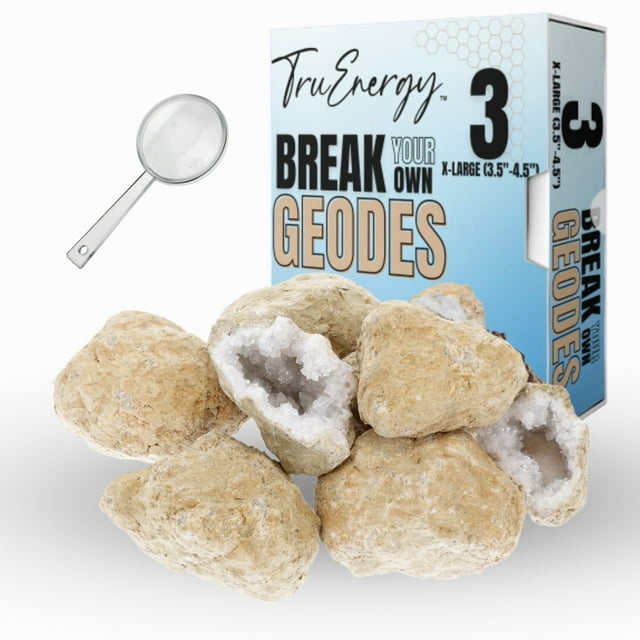 TRUENERGY X Large Break Your Own Geodes with Crystals - 3 Count (X ...