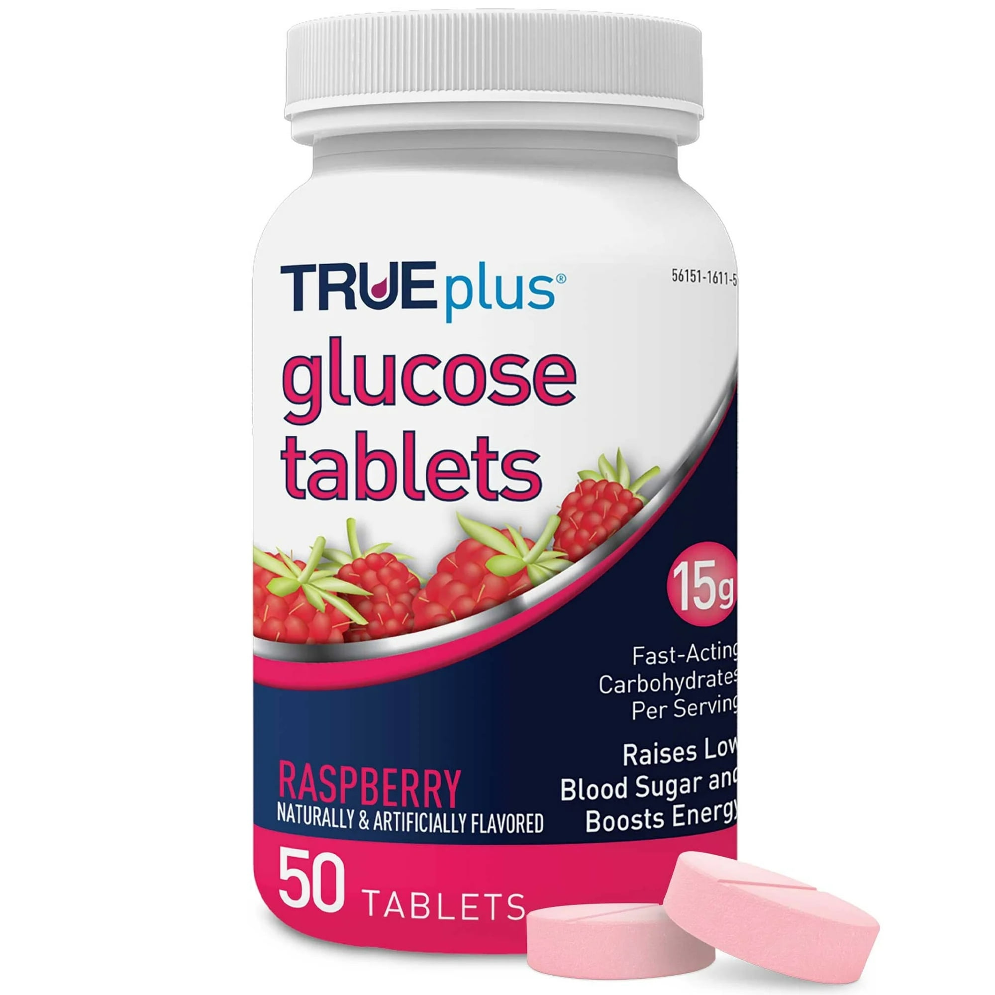 TRUEplus Glucose Chewable Tablet P1H01RS-50 12 Bottles, 50 per Bottle ...