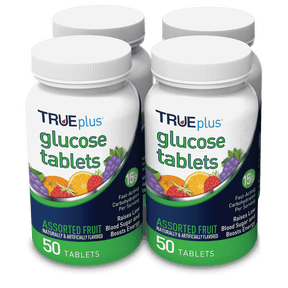 TRUEplus Glucose Tablets Chewable Orange Flavor 4 Gram Strength 10 ...
