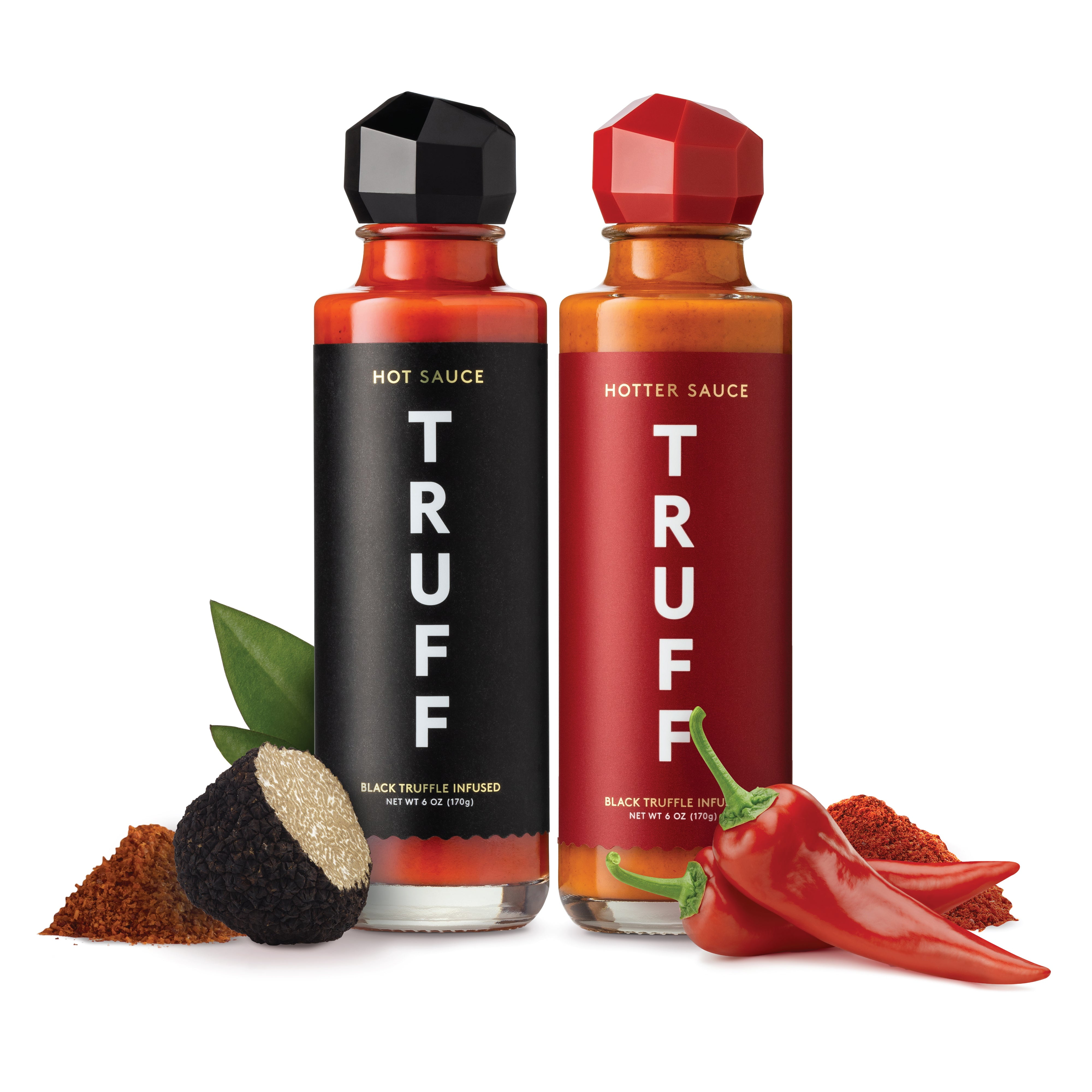 TRUFF Original & Hotter Black Truffle Hot Sauce, 2 Bottle Pack, 6 oz ...