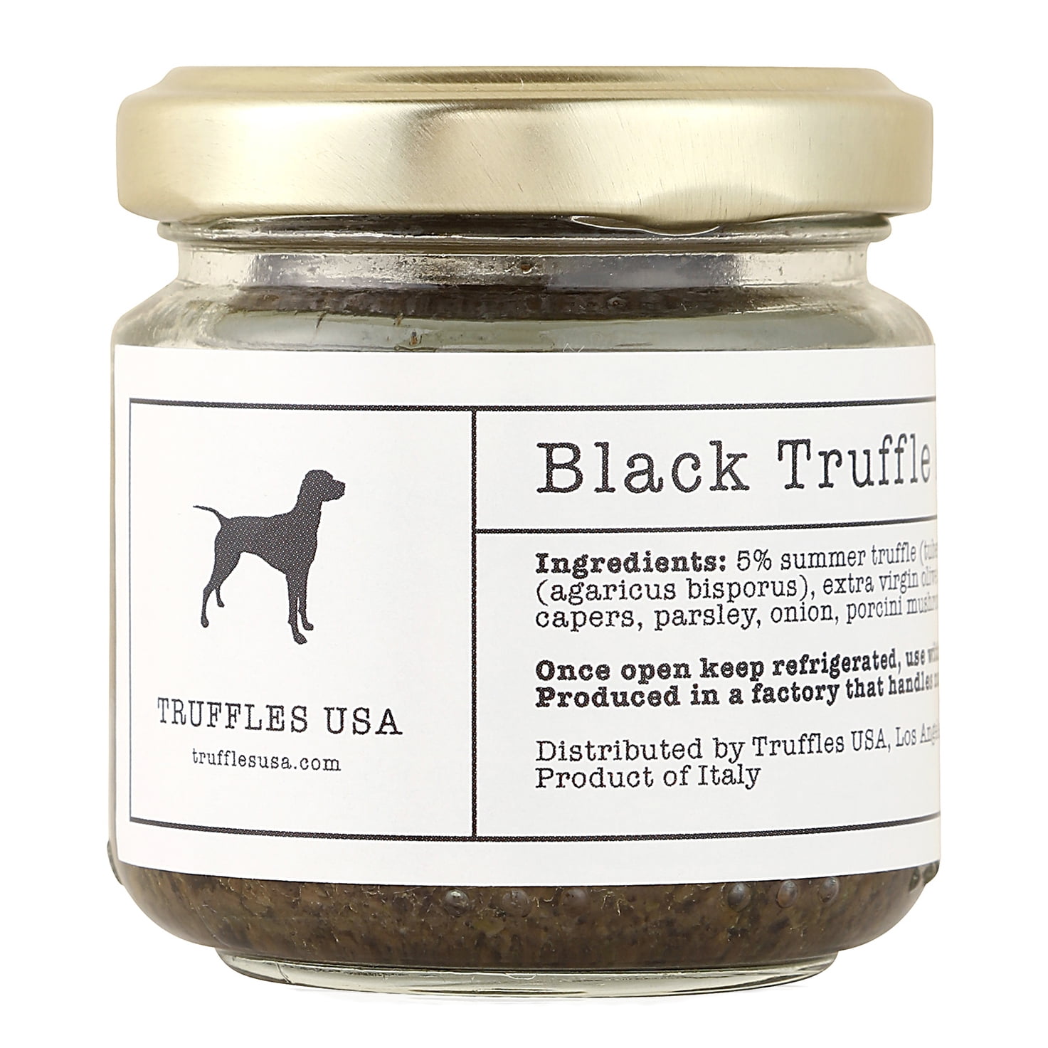 TRUFFLES USA Authentic Italian Black Truffle Cream Sauce, 2.82 oz Jar ...