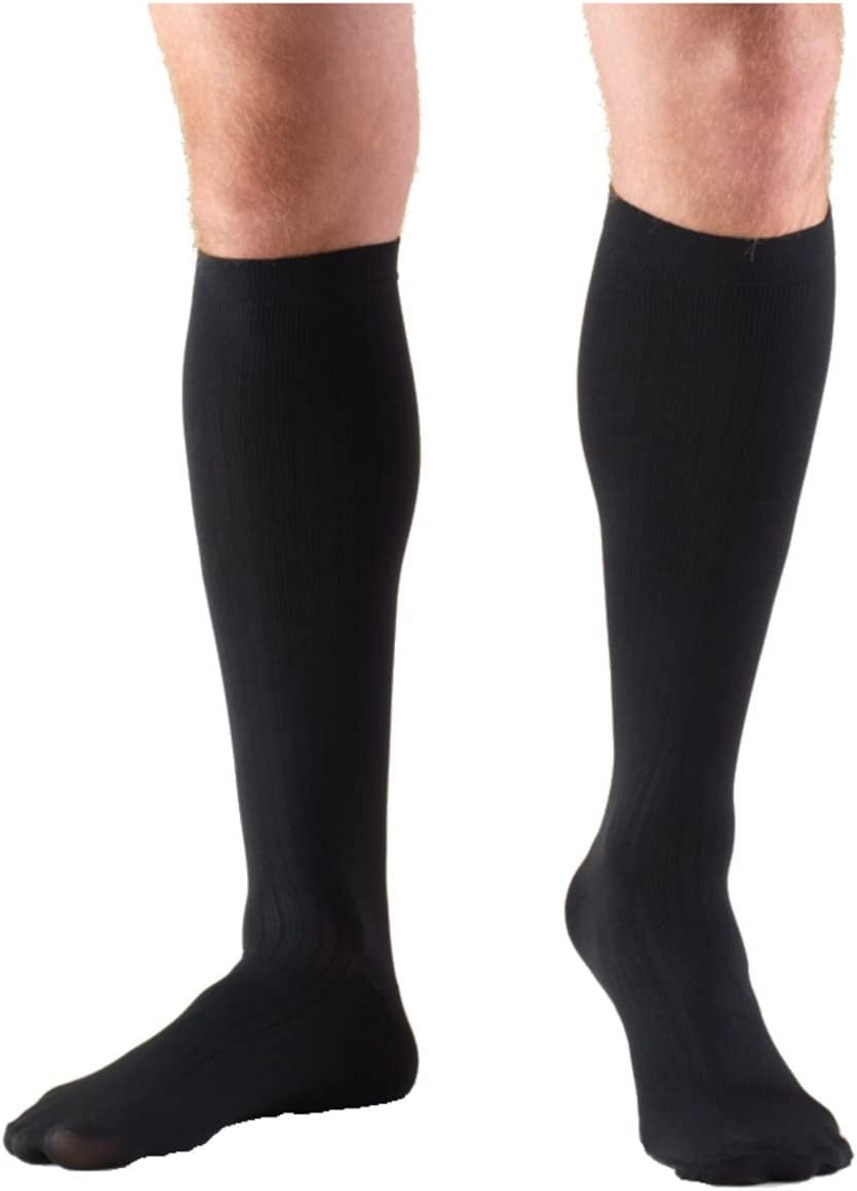 TRUFORM Dress Style Support Socks 8-15mmHg (Black) Medium - Walmart.com