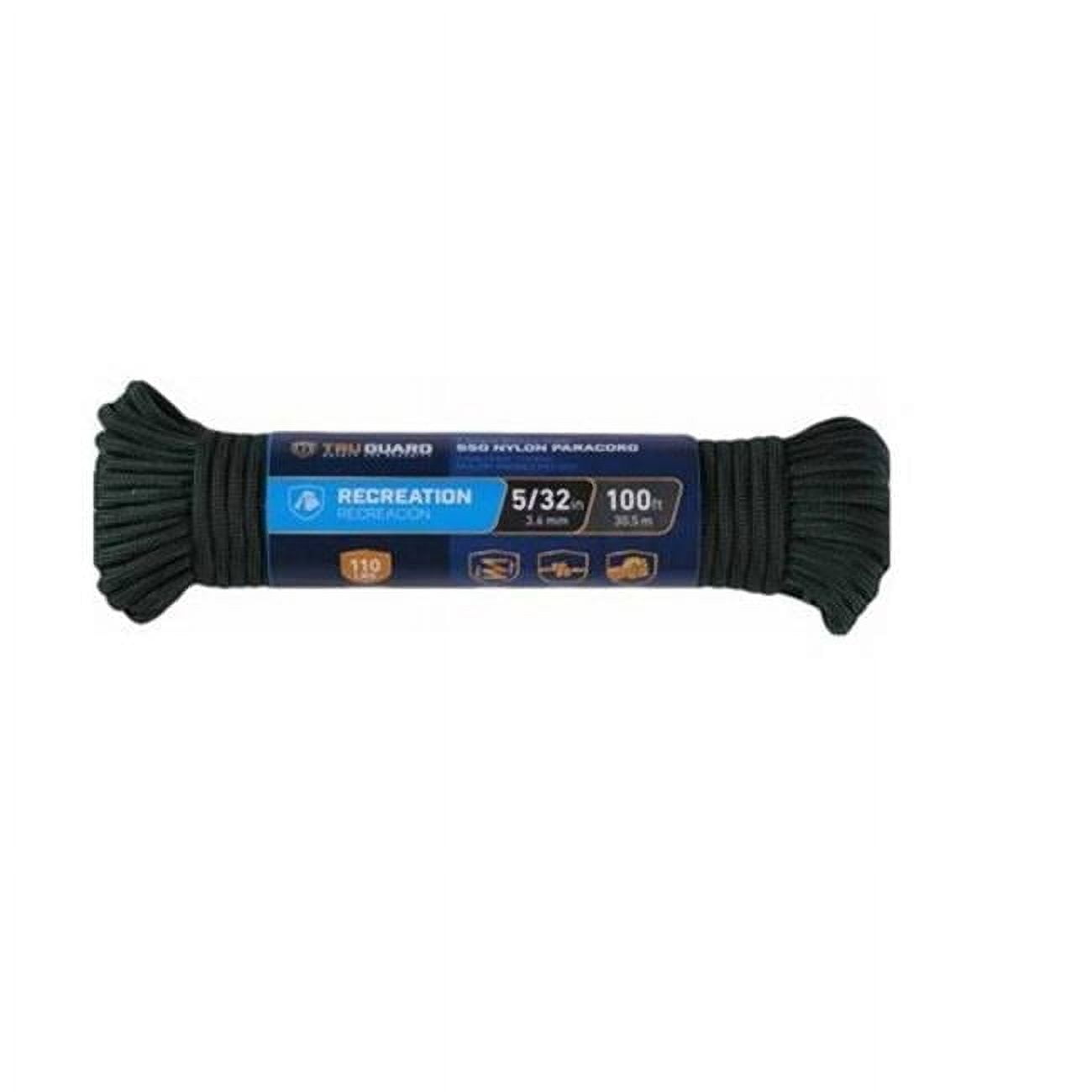 TRUGUARD Paracord 550 Nylon Rope, Green, 5/32-In. x 100-Ft. - Walmart.com