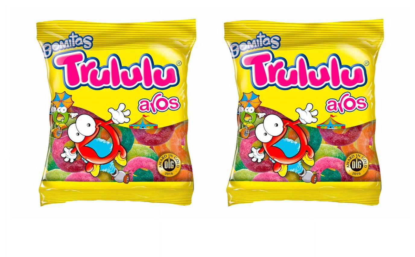 TRULULU Gomitas Aros | Fruit Flavor Gummies Loop Shape 3.17 oz./90 gr ...