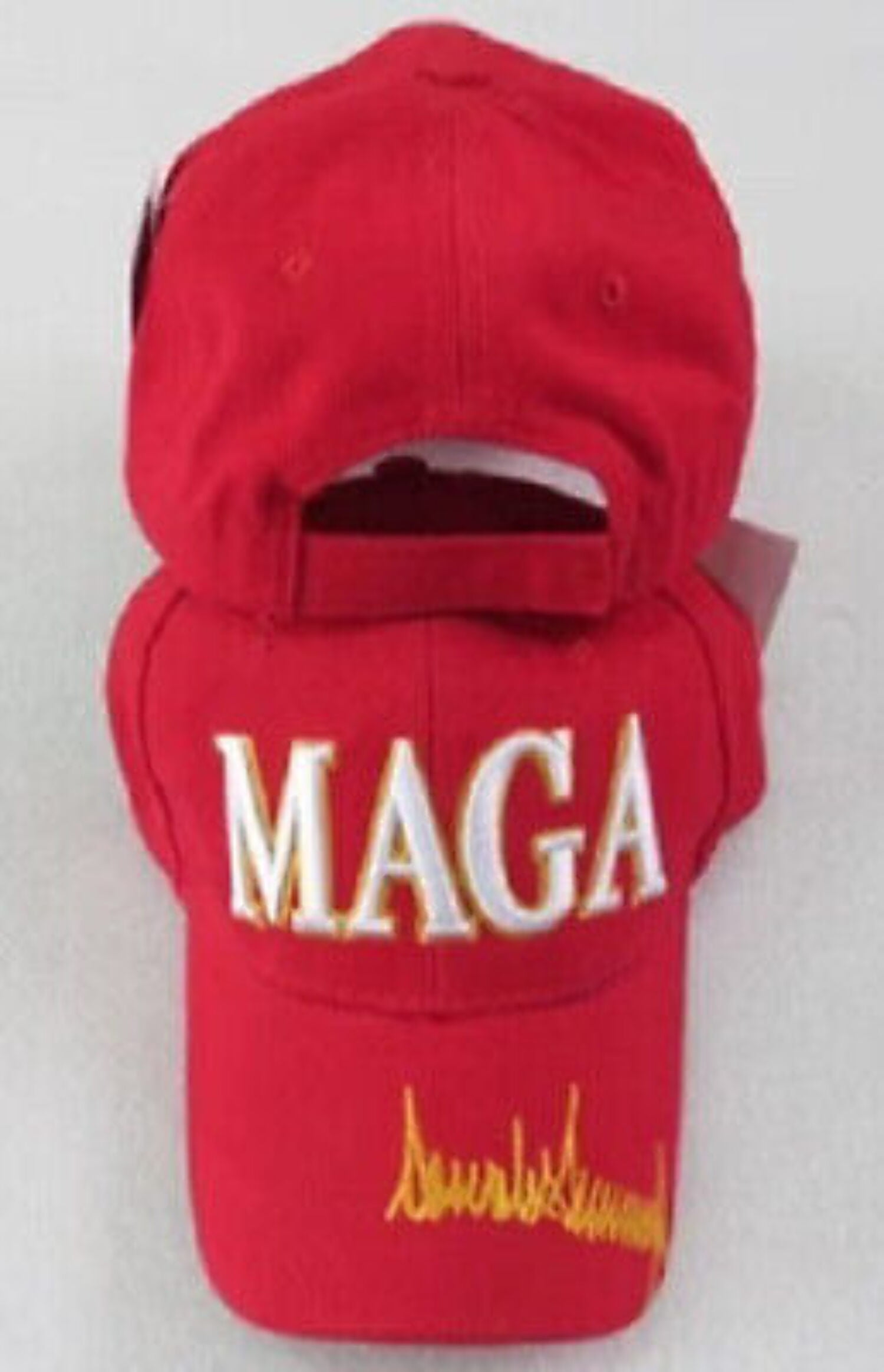 TRUMP 2024 MAGA SIGNATURE LETTERS RED USA EMBROIDERED HAT CAP - Walmart.com