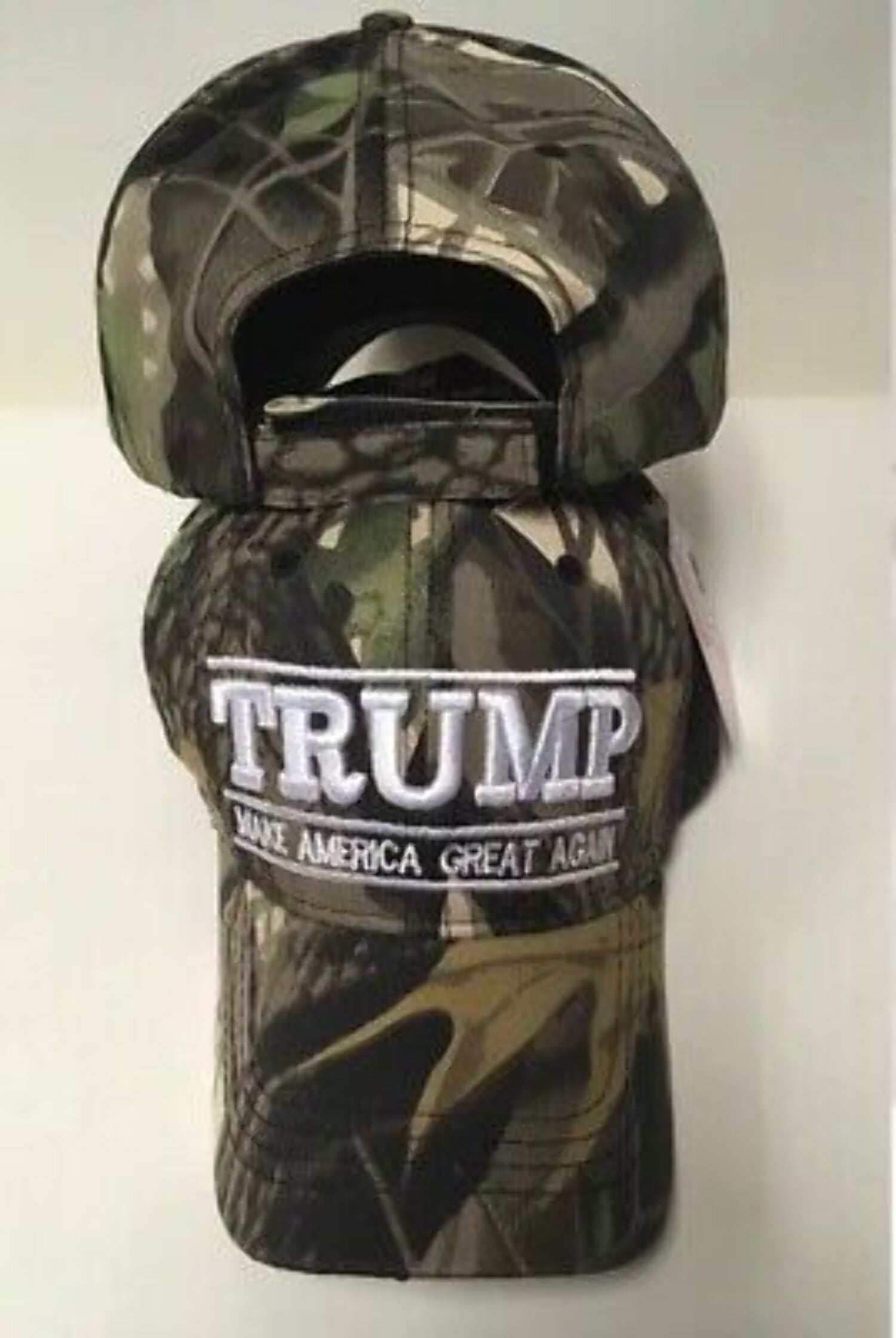 TRUMP 2024 MAKE AMERICA GREAT WOODLAND CAMO MAGA Adjustable Embroidered ...
