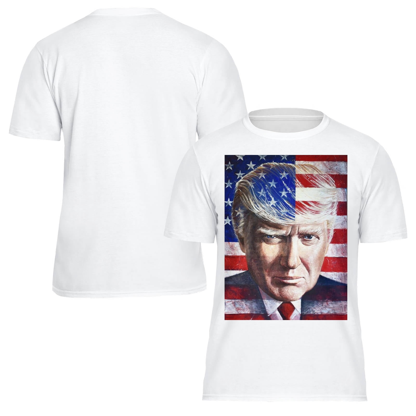 TRUMP 2024 Short Sleeve Round Neck T-shirt USA Presidential Election ...
