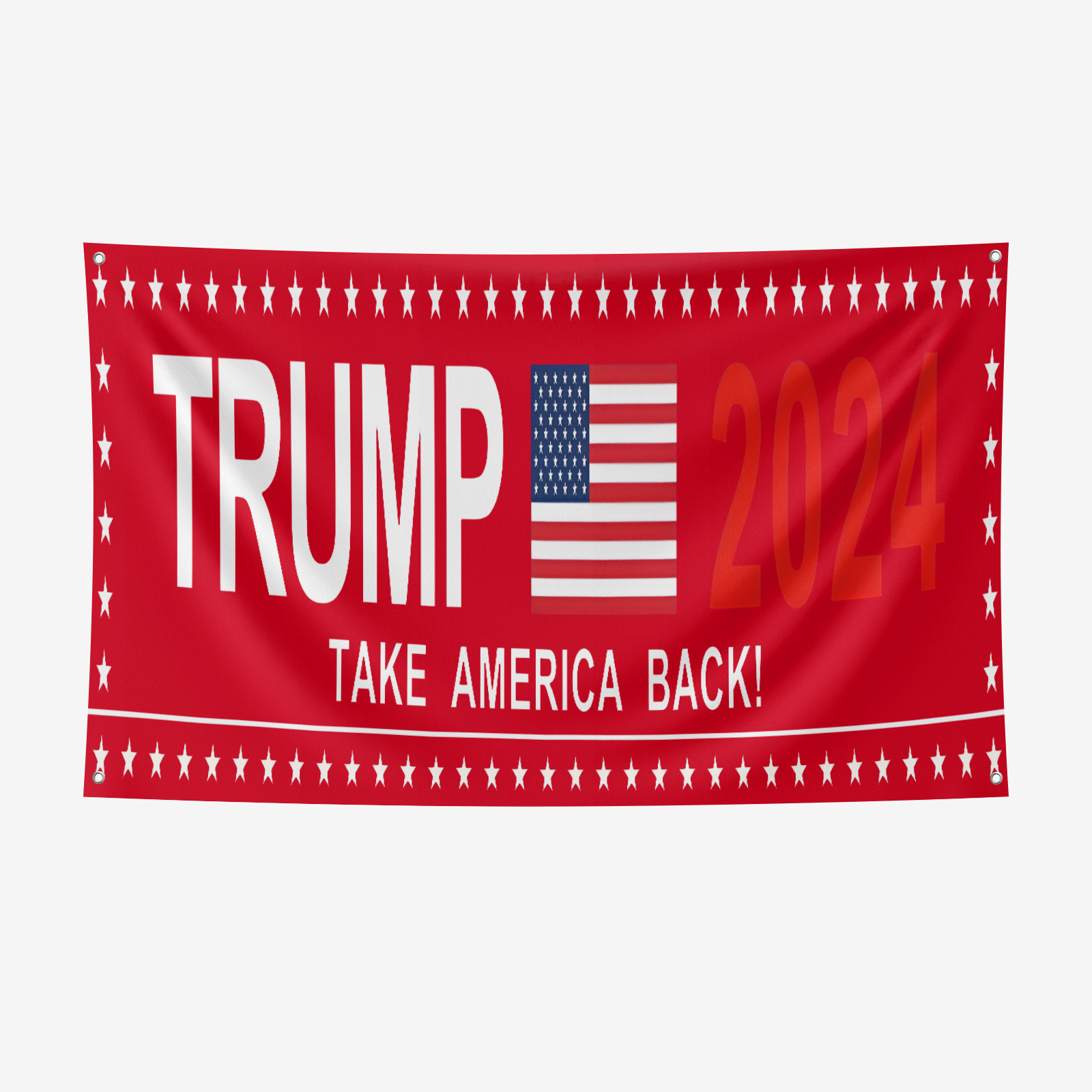 TRUMP 2024 TAKE AMERICA BACK - Durable Polyester Festival Backdrop ...