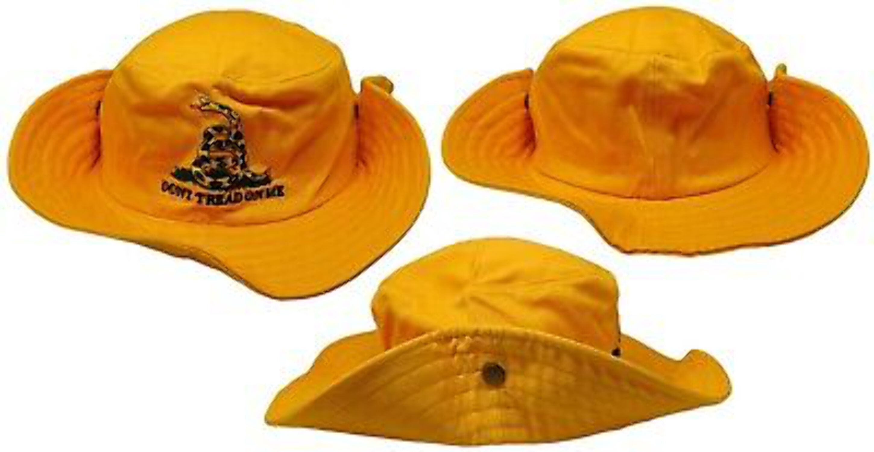 TRUMP 2024 Yellow Gadsden Tea Party Dont Tread on Me Bucket Hat Cap NRA ...
