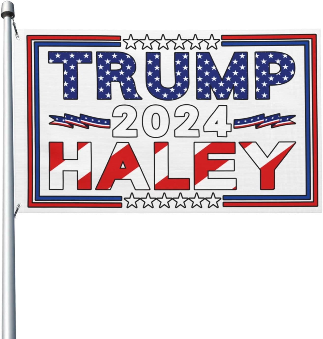 TRUMP HALEY Flag 3x5 Outside Double Sided TRUMP HALEY 2024 Garden Flag ...