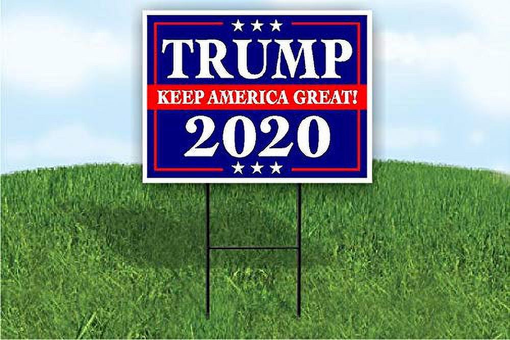 TRUMP KEEP AMERICA GREAT POLITICAL Yard Sign ROAD SIGN w stands Large ...