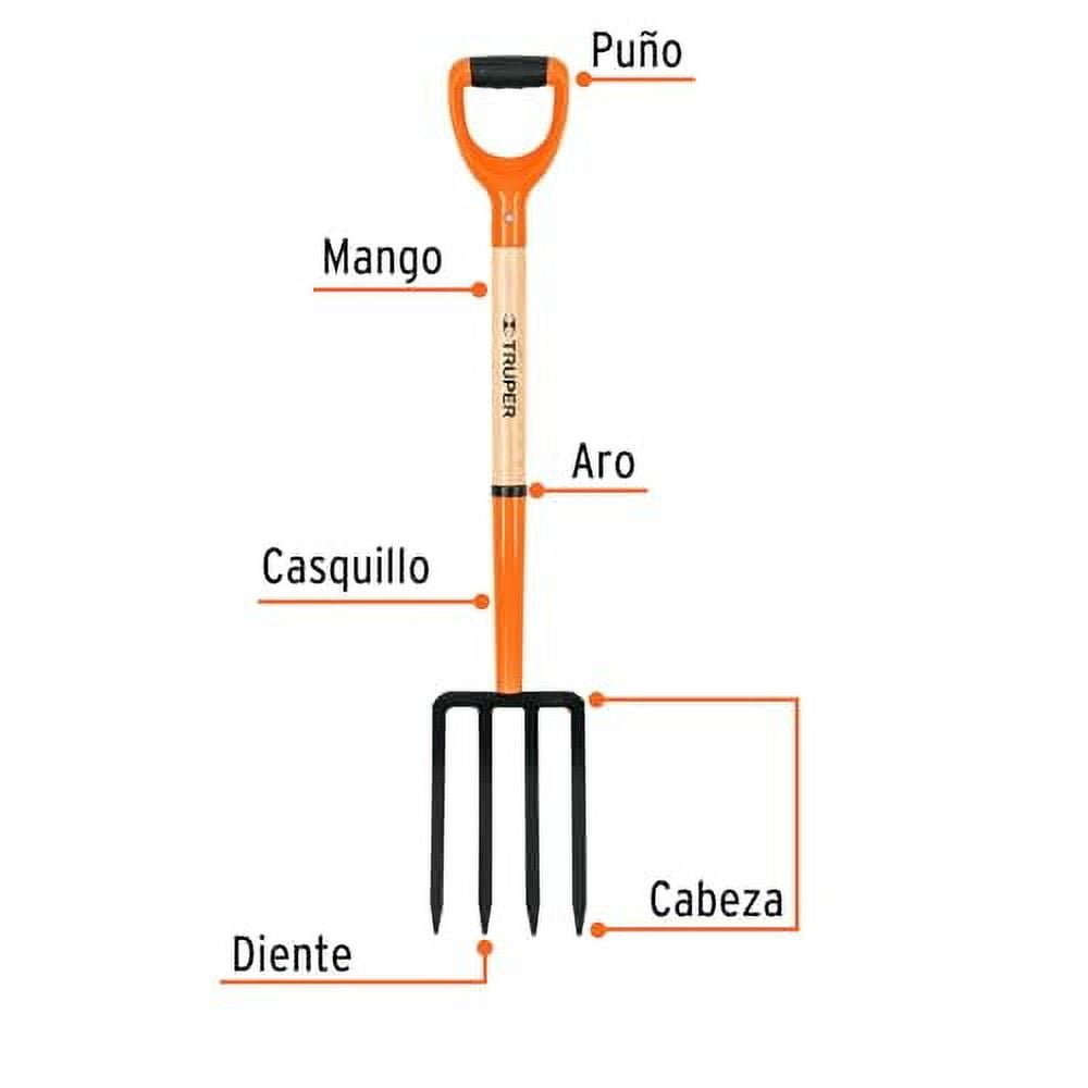 TRUPER BJ-4P Poly Y-Handle Spading Fork - Walmart.com