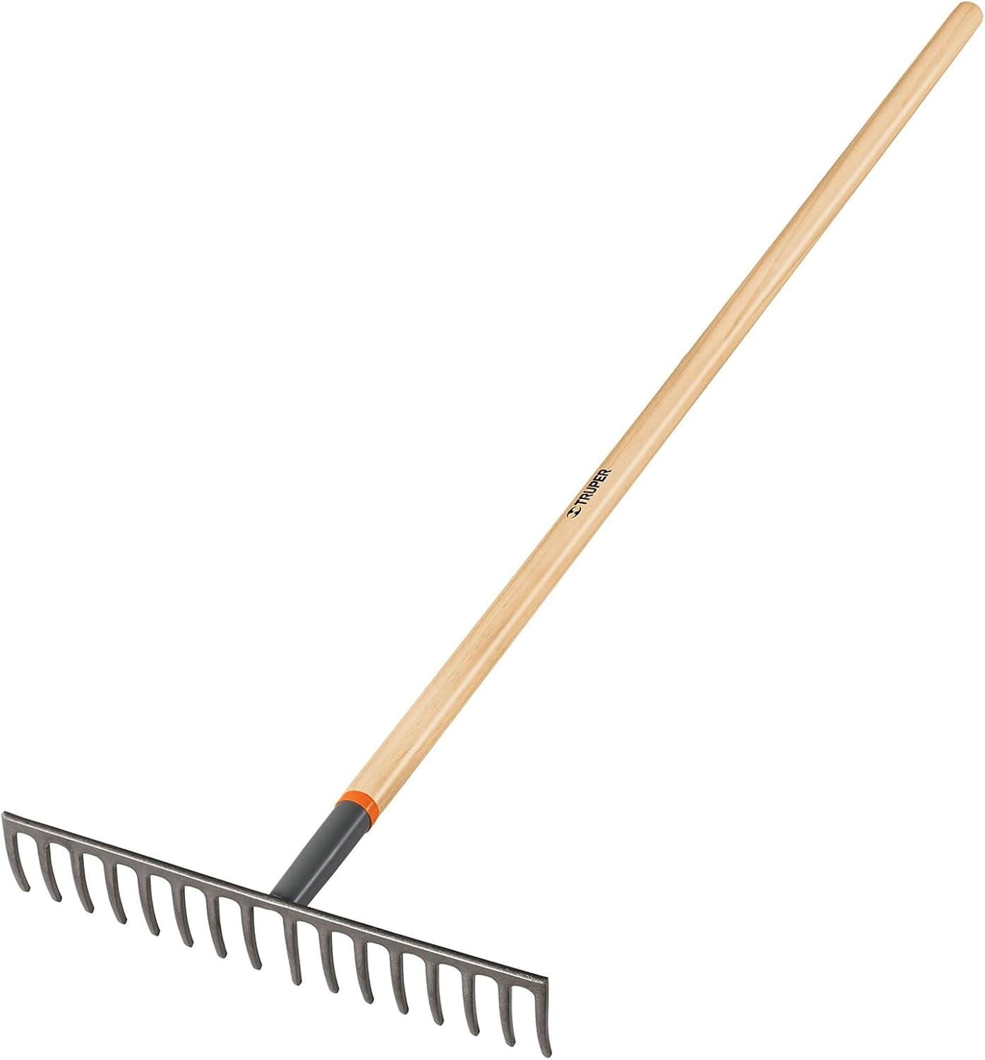 TRUPER R-16M Ash Handle Road Rake 16 1/2" (42cm) - Walmart.com