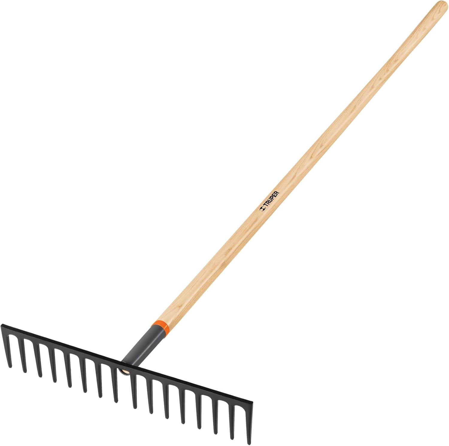 TRUPER R-16MX Heavy Duty Ash Handle Road Rake 18" (46cm) - Walmart.com