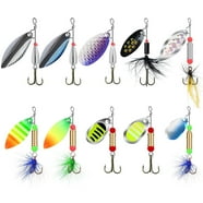 TRUSCEND Pre-rigged Fishing Jig Lures for Freshwater and Saltwater ...