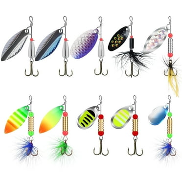 Sinking Spinner Tackle Vibration Spoon Metal Sequin VIB Lure Wobblers ...