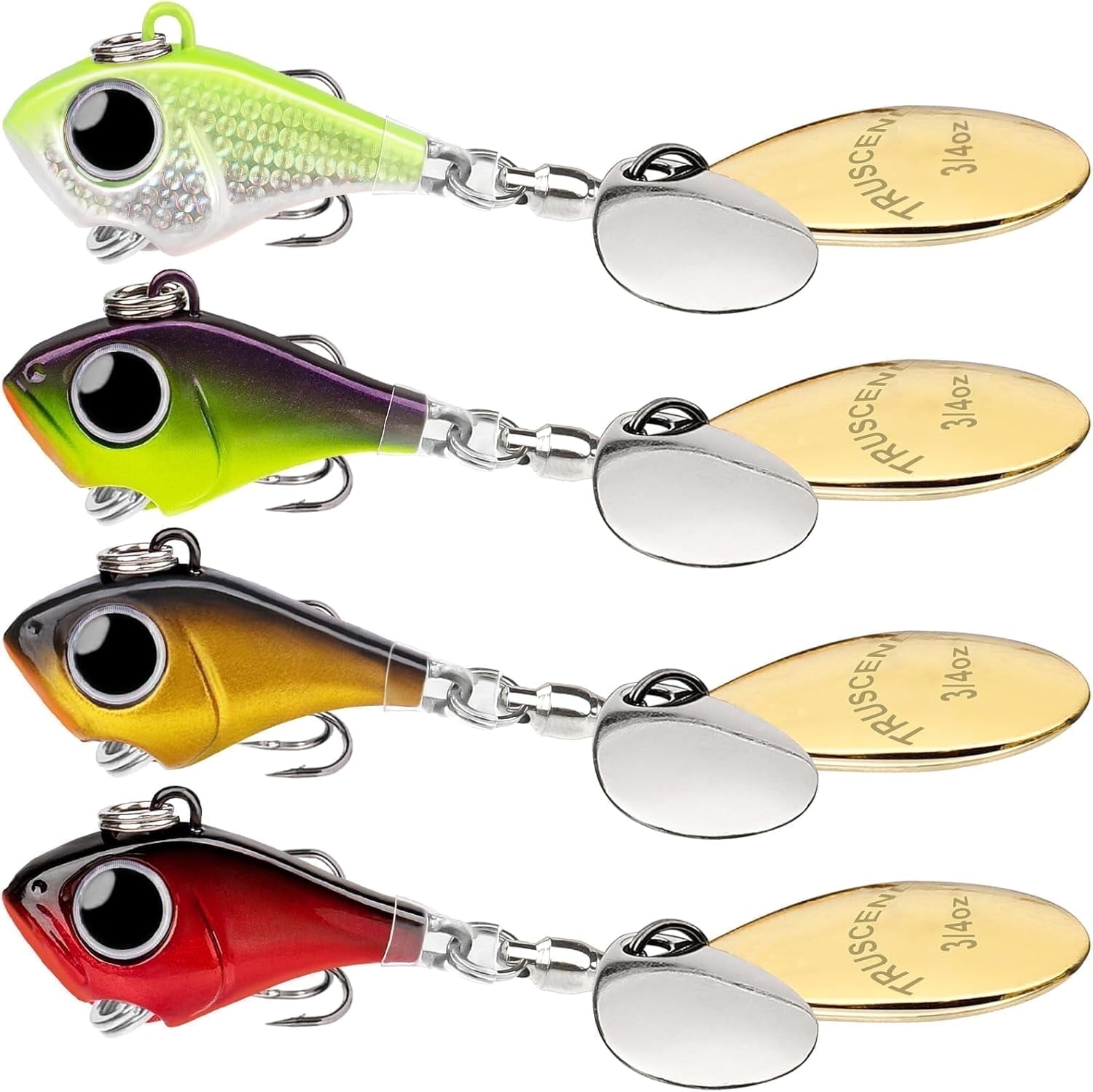 TRUSCEND Easy Catch Fishing Lures with Vibrating Swimming Flashing and ...