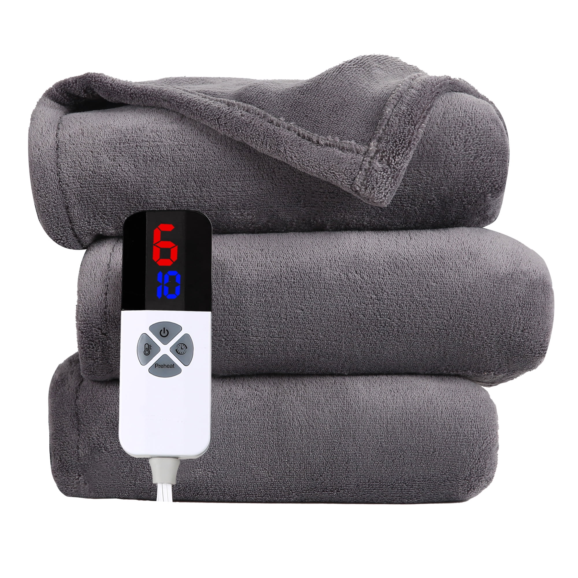 TRUSTWARMTH Electric Blanket - 72"x84" Double Sided Extremely Soft ...