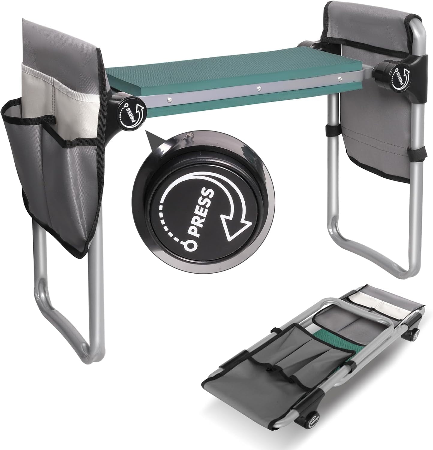 TRY & DO Garden Kneeler and Seat Garden Workseat, Smart Folding ...