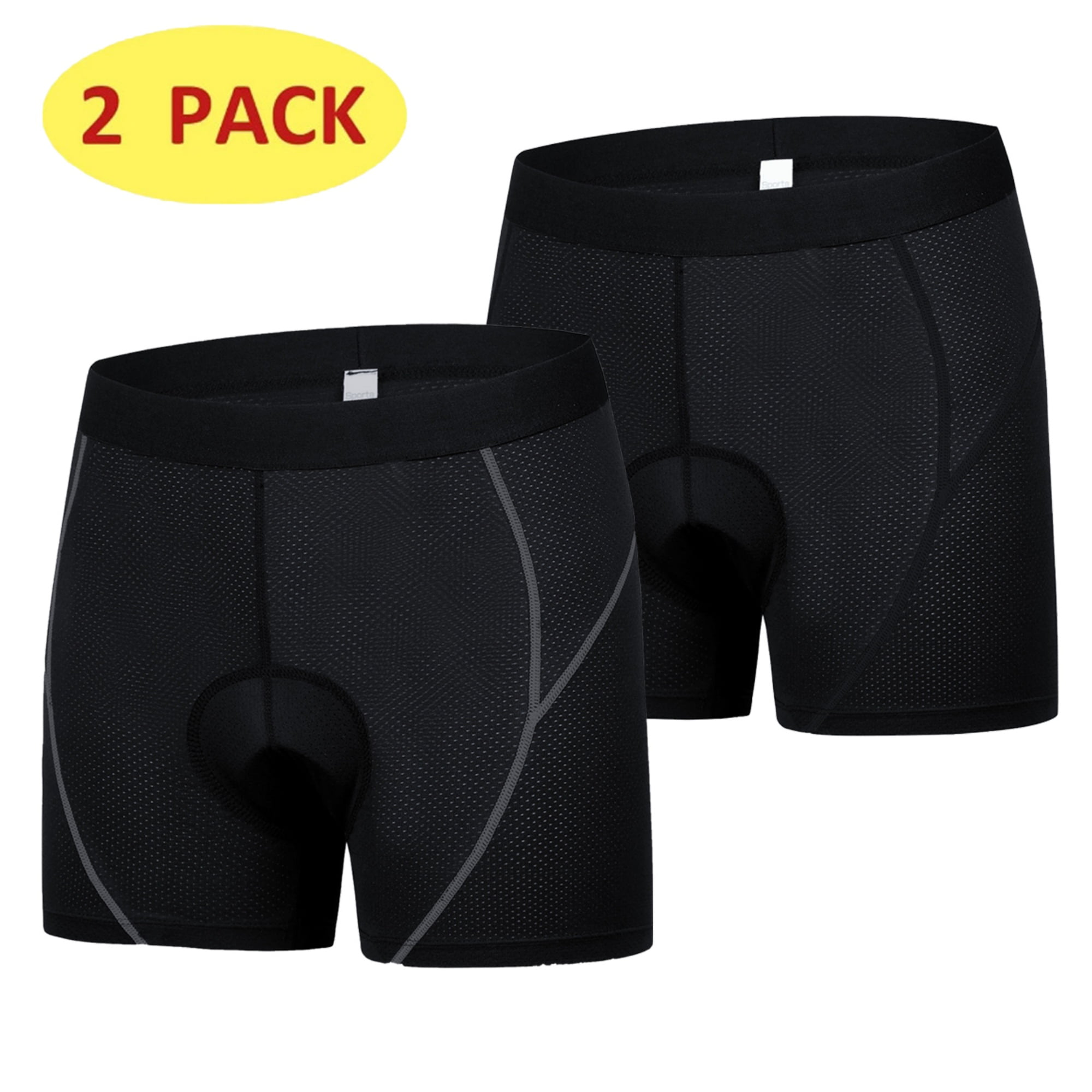 TRYSIL Women's Bike Shorts 4D Gel Padded Cycling Underwear Bicycle Biking Shorts,2 Packs,Gray ...